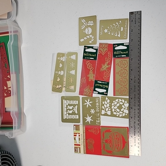 Plaid | Office | Brass Stencils 1 Total Brands New But No Tags With ...
